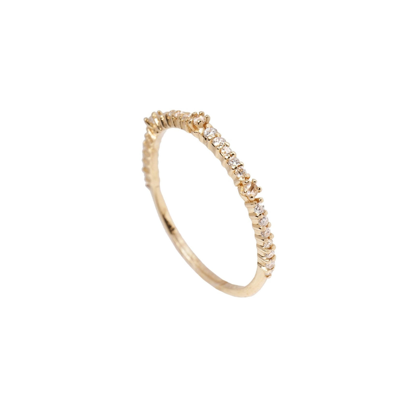 Delicate Aisling Diamond Circlet Wedding Band or Stacking Ring – Laurie ...