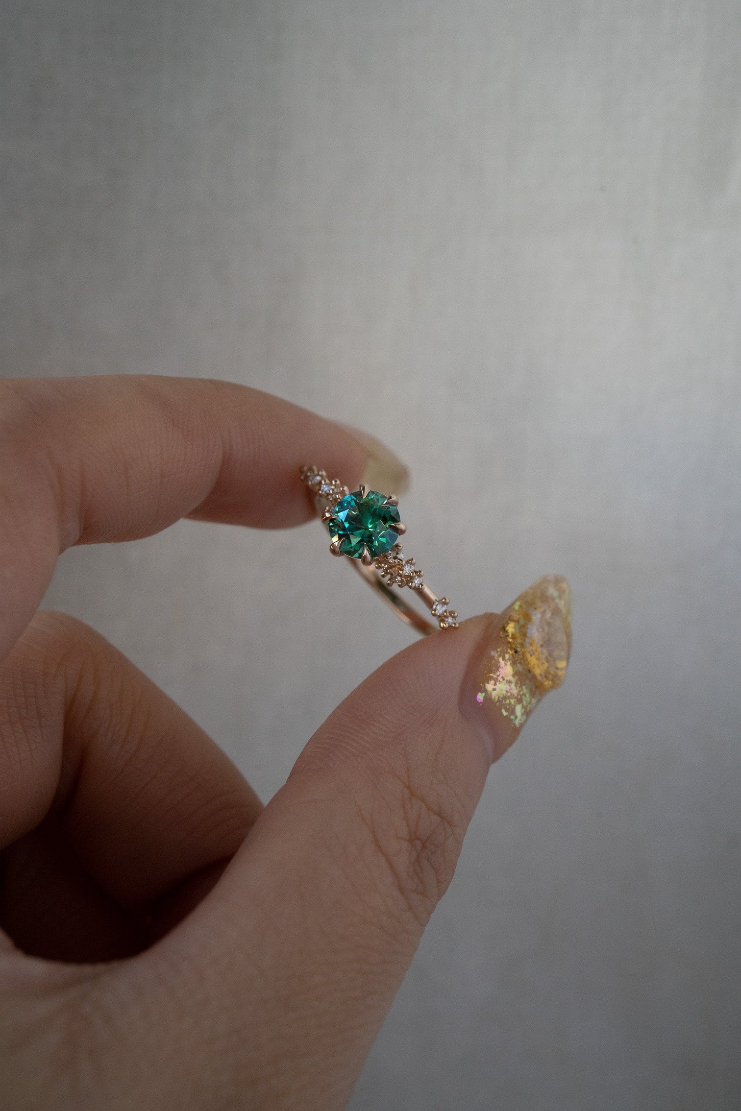 Old European Cut Green Sapphire Daphne Ring – Laurie Fleming Jewellery