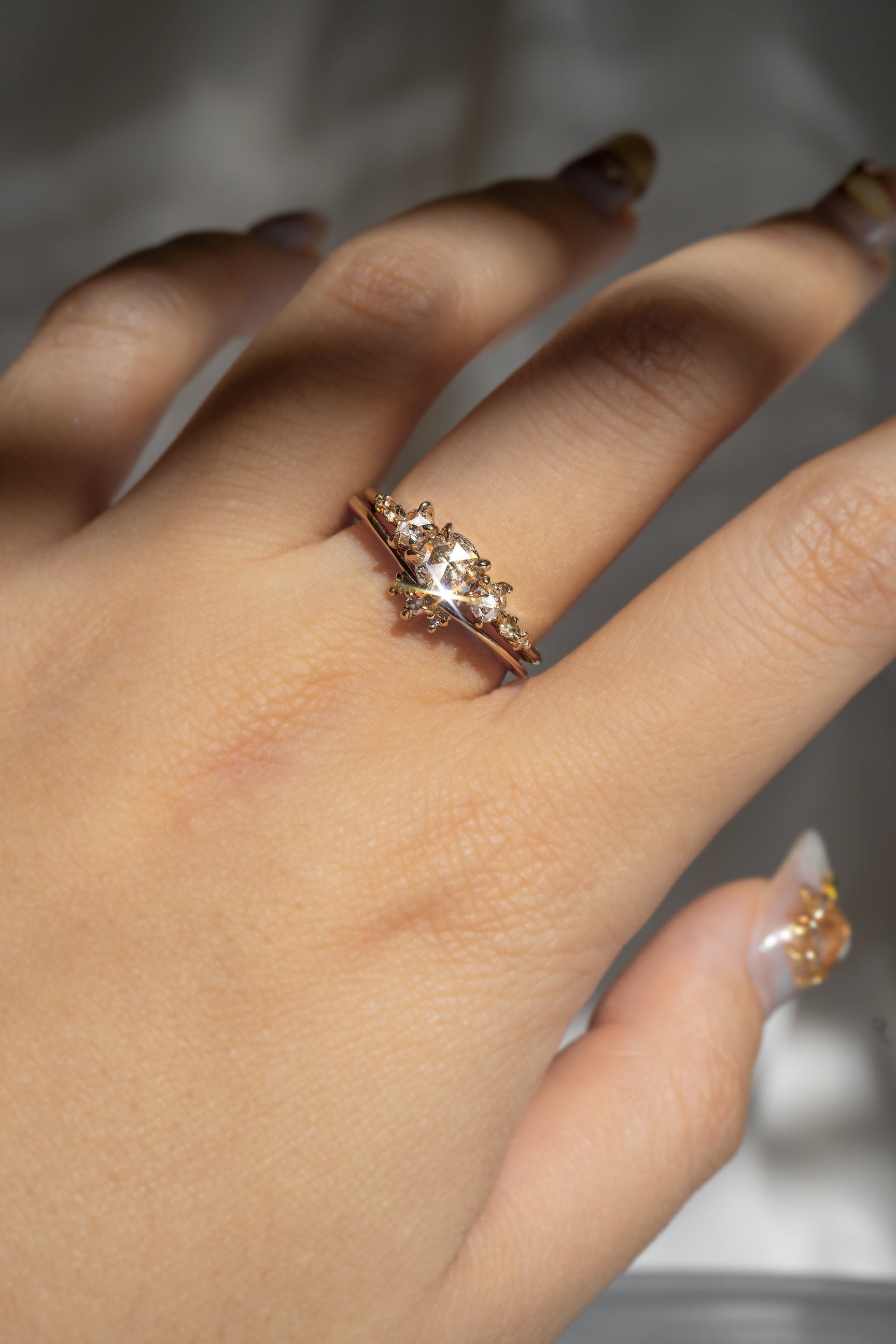 Rose Cut Wild Iris Ring – Laurie Fleming Jewellery