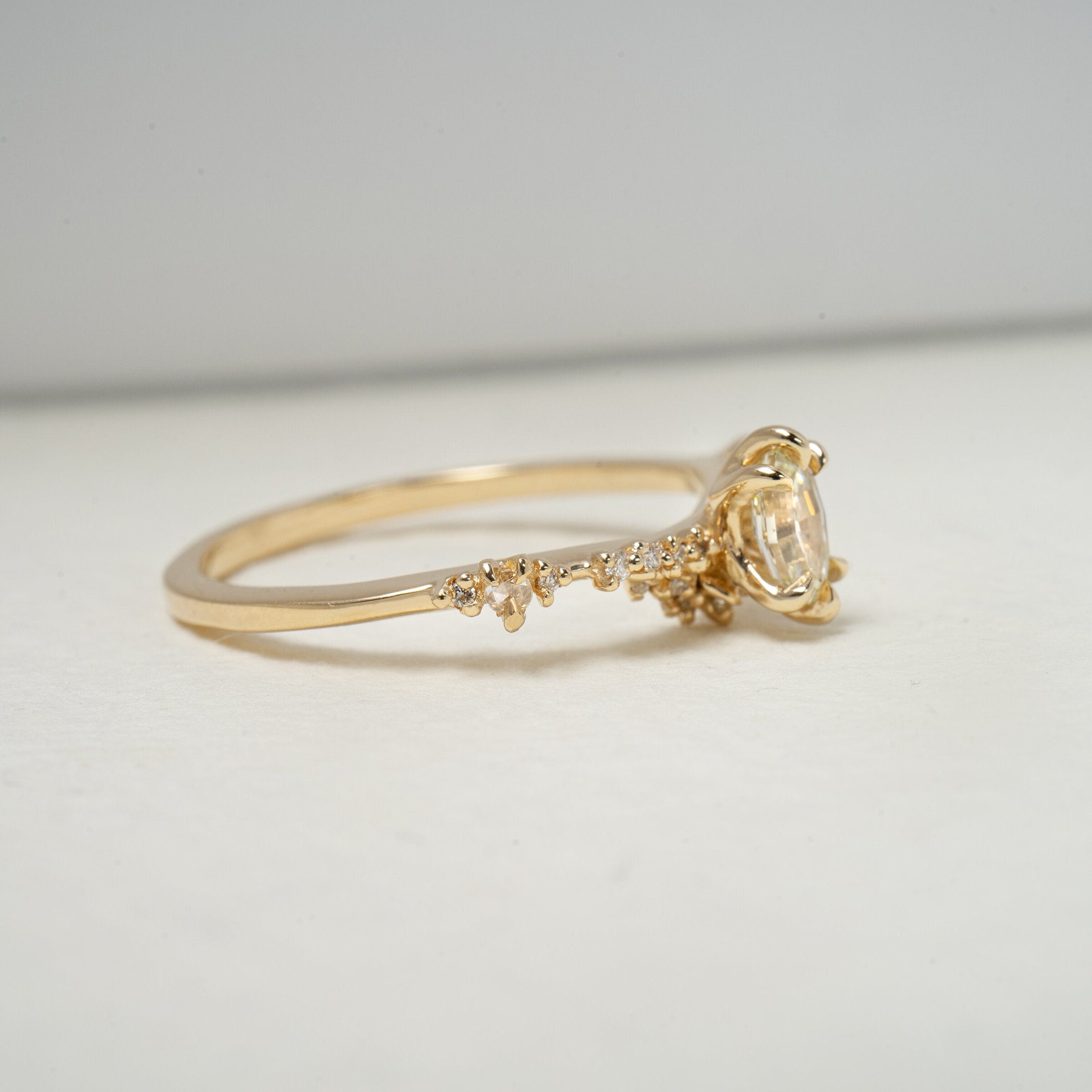 Step Cut Oval Diamond Sylph Band – Laurie Fleming Jewellery